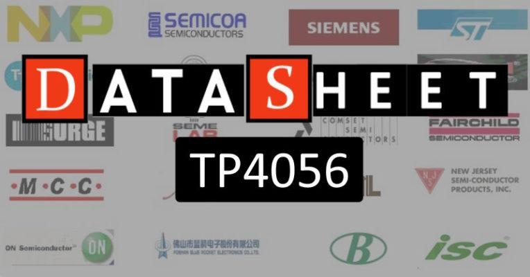 Datasheet TP4056: Модуль заряда аккумуляторов