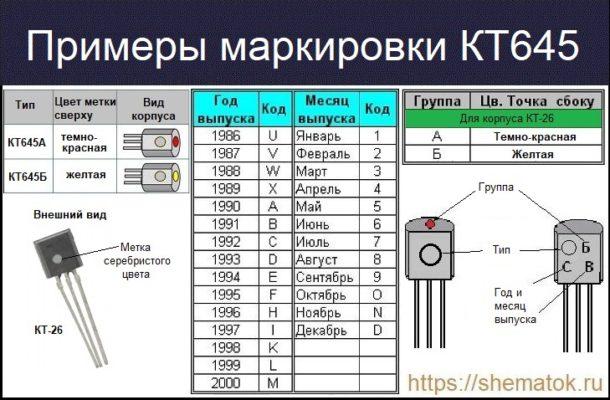 Транзистор КТ645: Характеристики, цоколевка, аналог, маркировка